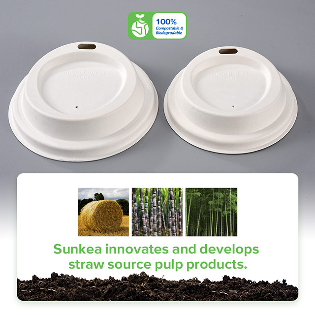 Pulp Lid for Coffee Cup - Buy sugarcane Lid, eco friendly lid for ...